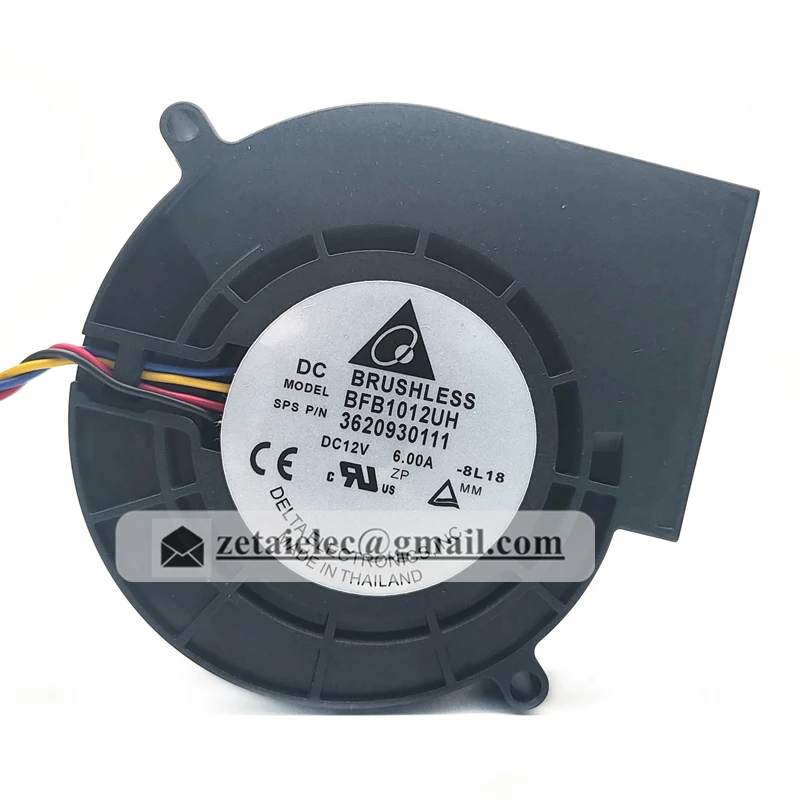BFB1012UH Delta Fan Blower 12V DC 6.00A 7000RPM 4Wire Leads brushless ...