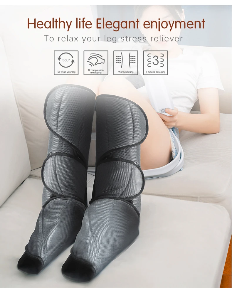 Wholesale Leg Massage With Heat Air Compression Leg Massager For