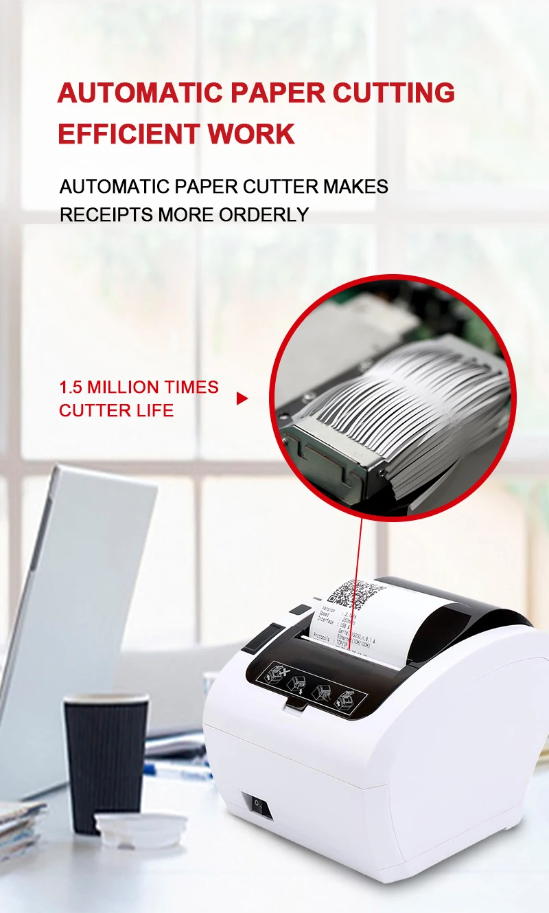 Cheap 80mm Thermal Receipt Printer Zywell Usb Ethernet Supermarket ...