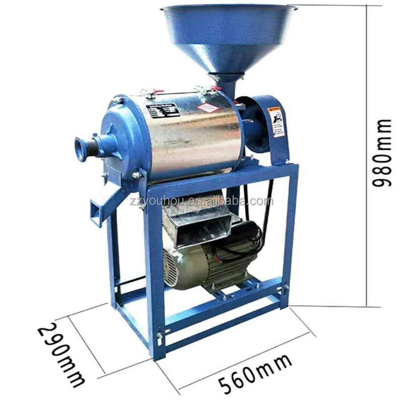 Electric Sorghum Grain Grinding Machine - Efficient Flour Production