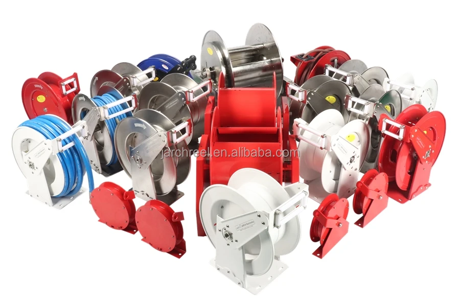 Custom 24v Electric Motor Driven Cable Reels Motorized Hose Reels Drum ...