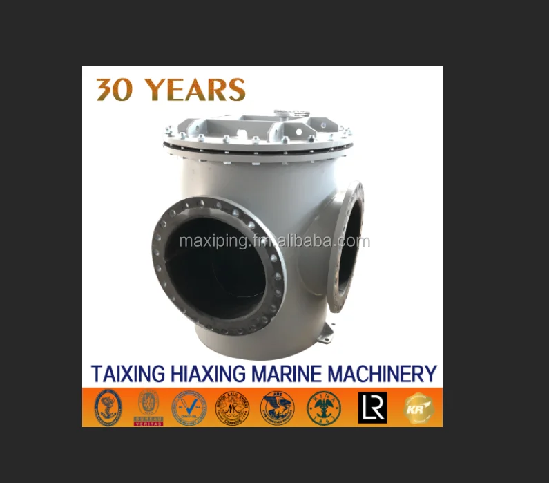 2024 Marine Rubber Lined Seawater Strainer Mud Box DN700-DN1000