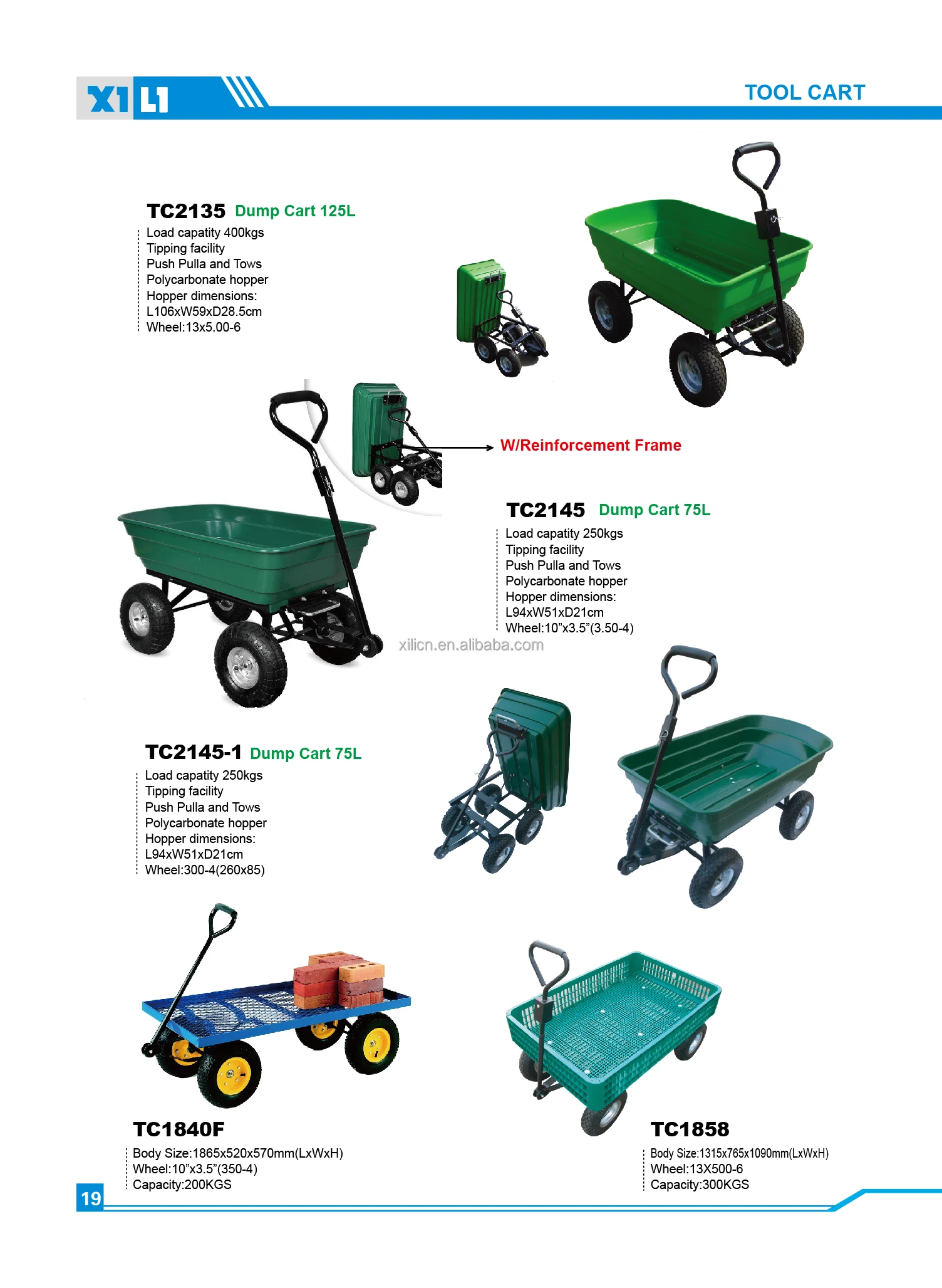 Hand Truck Trolley Ht1830 Industrial Wheelbarrow Heavy Duty Wheel ...