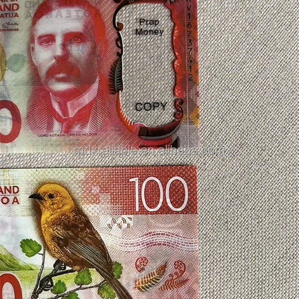 Transparent Polymer New Zealand Prop Money - Party Supplies