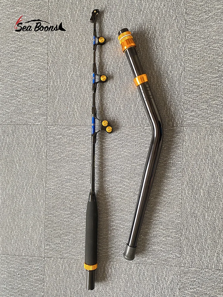 New Alu Bent Butt Roller Guide Fishing Pole Boat Rod Straight Butt ...