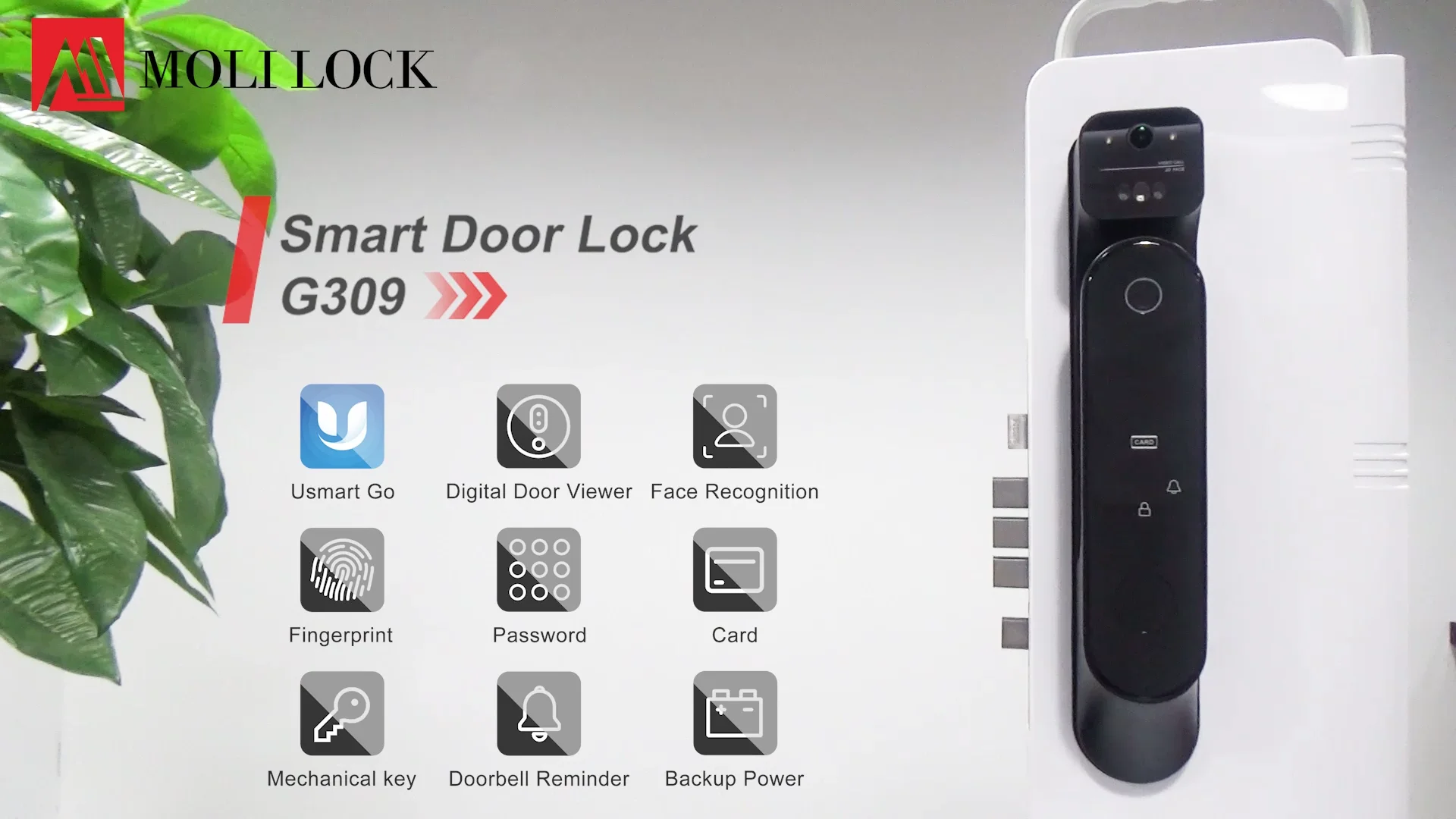 Tuya App Face Recognition Built In Camera With Keys Security Electric ...