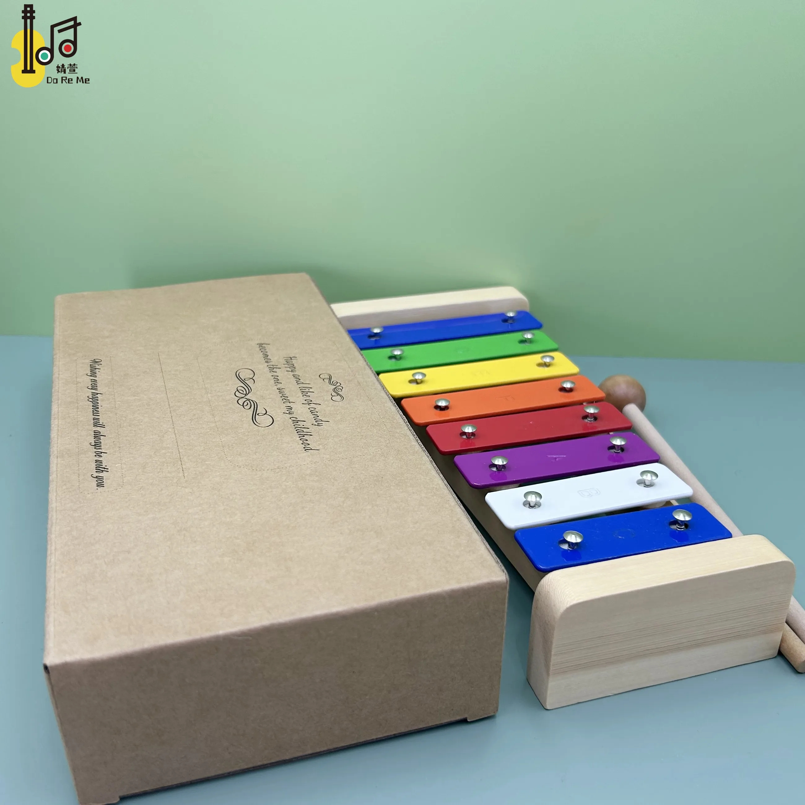 Percussion Xylophones Musical Instruments Metal Xylophone Colorful Bars ...