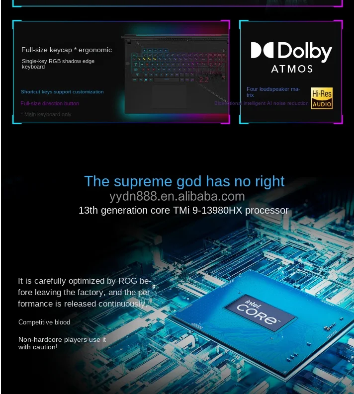 Rog Strix Scar 7plus E-sport Gaming Laptop I9-13980hx Rtx4080 2.5k ...