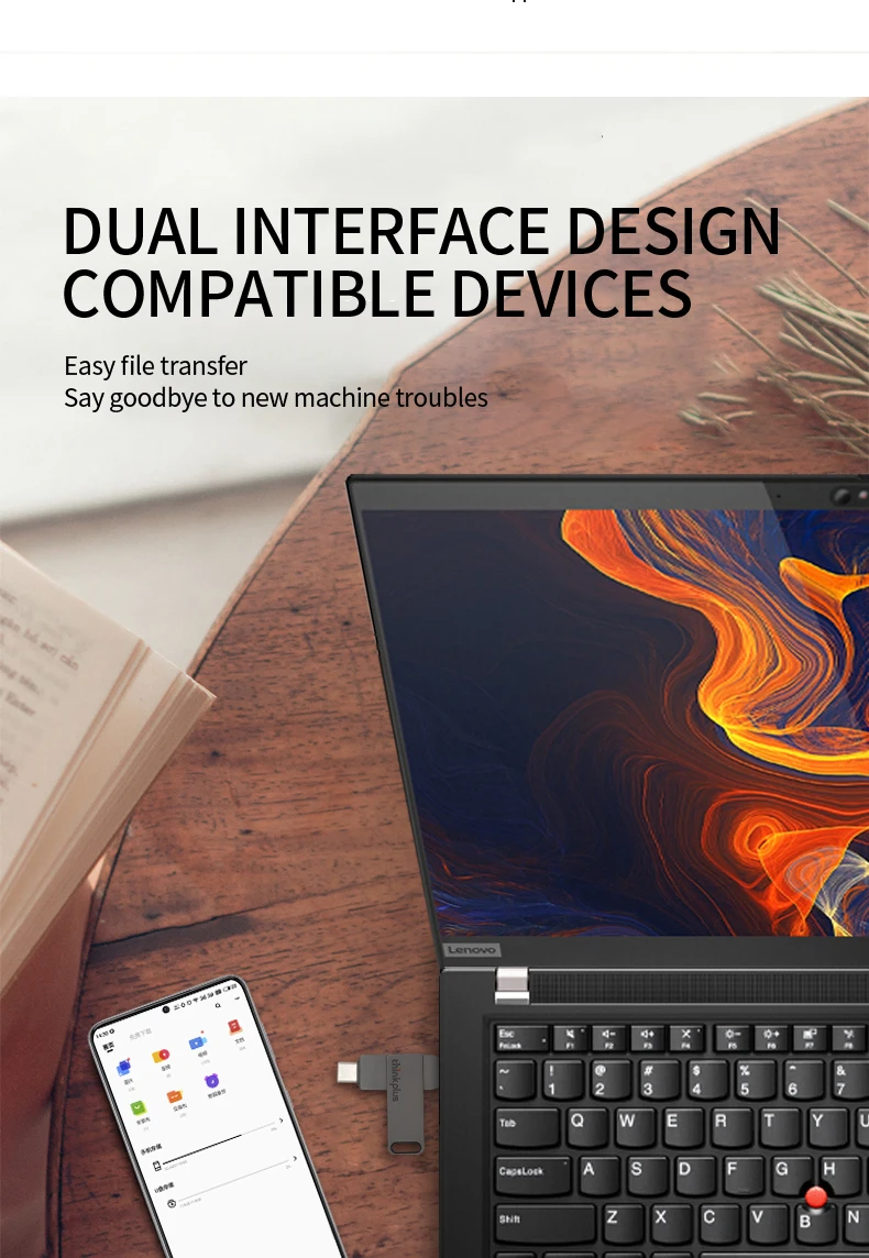 联想Thinkplus MU90双接口移动电脑u盘USB3.0/Type-c闪存u盘| Alibaba.com