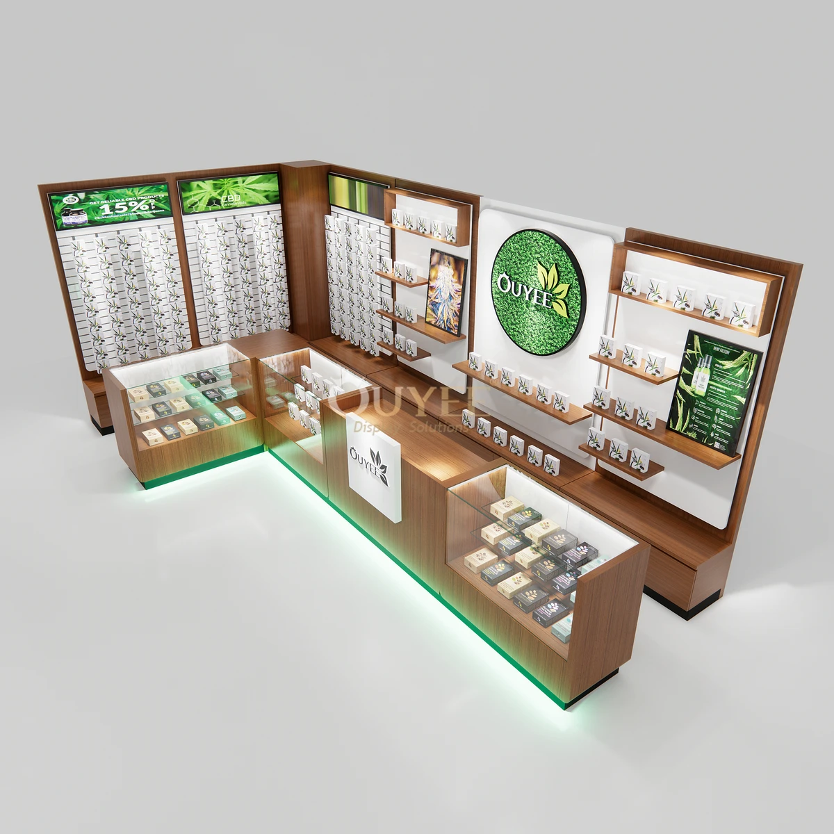 Vitrinas De Vidrio Para Smoke Shop - Diseño Customizable