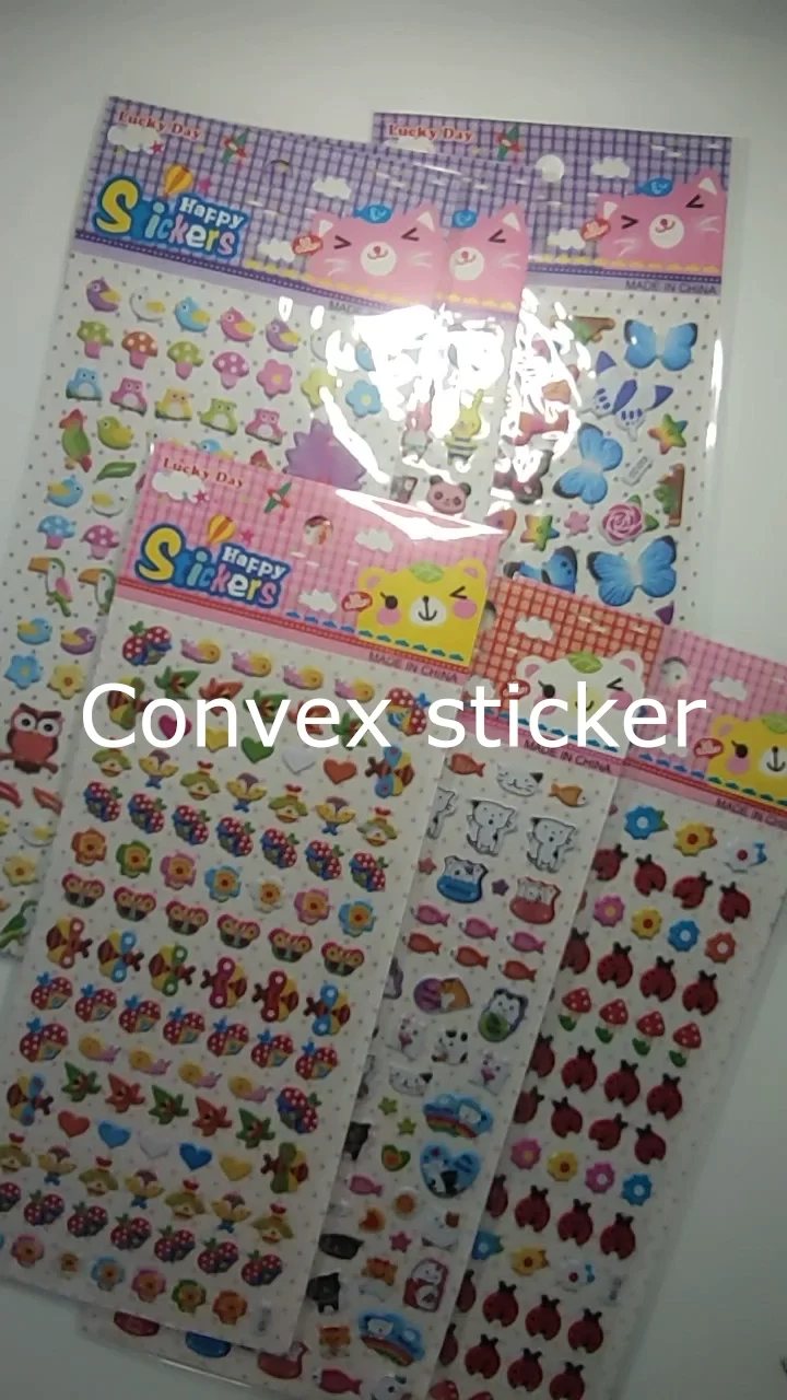 Custom Vinyl Sticker Waterproof Cartoon Puffy Sticker - Buy Custom ...