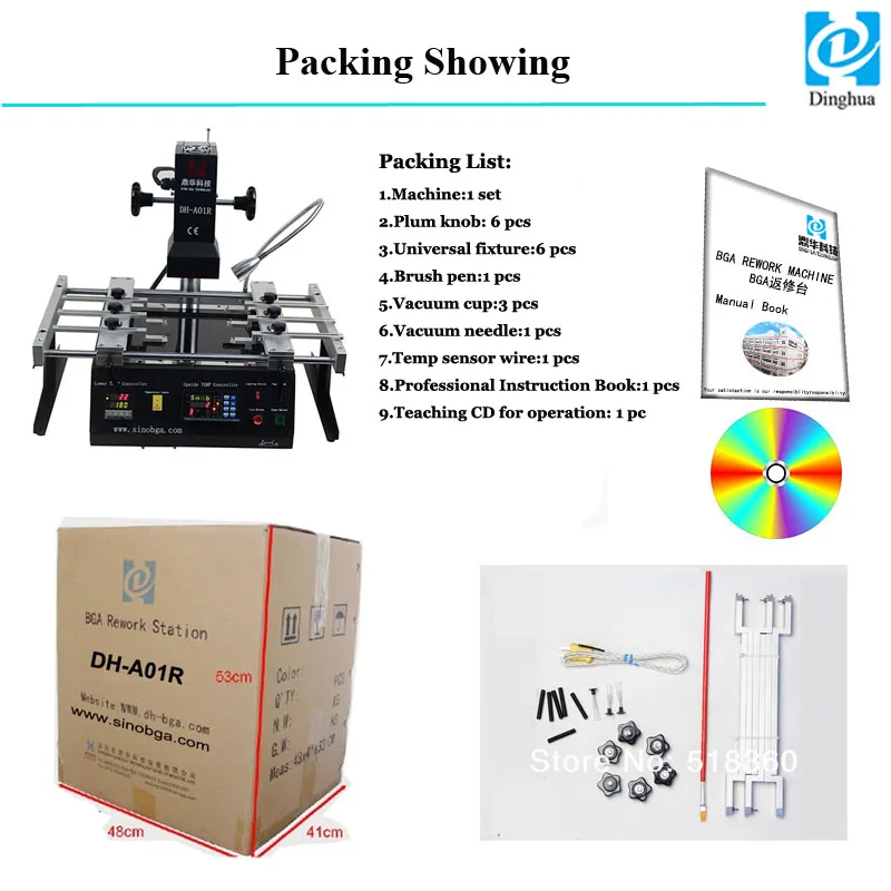 Full Ir Bga Rework Station Used For Computer,Mobile Phone And Gps ...