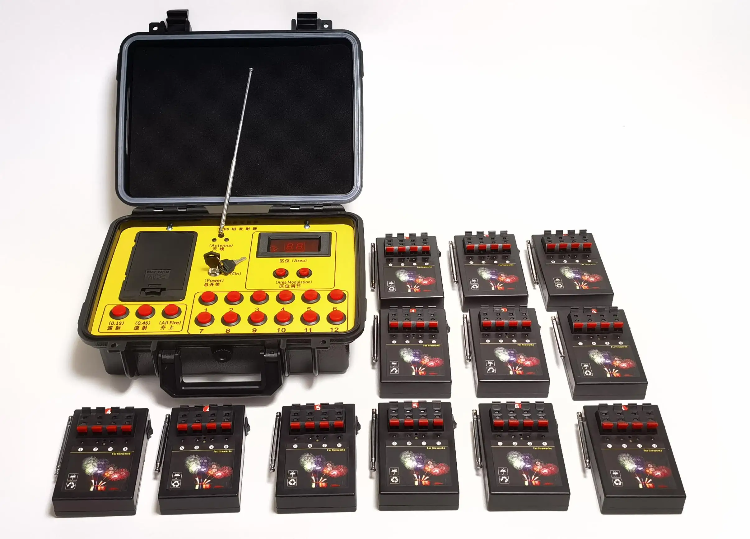 Sequential and Salvo Fireworks Firing Systems Control Remote