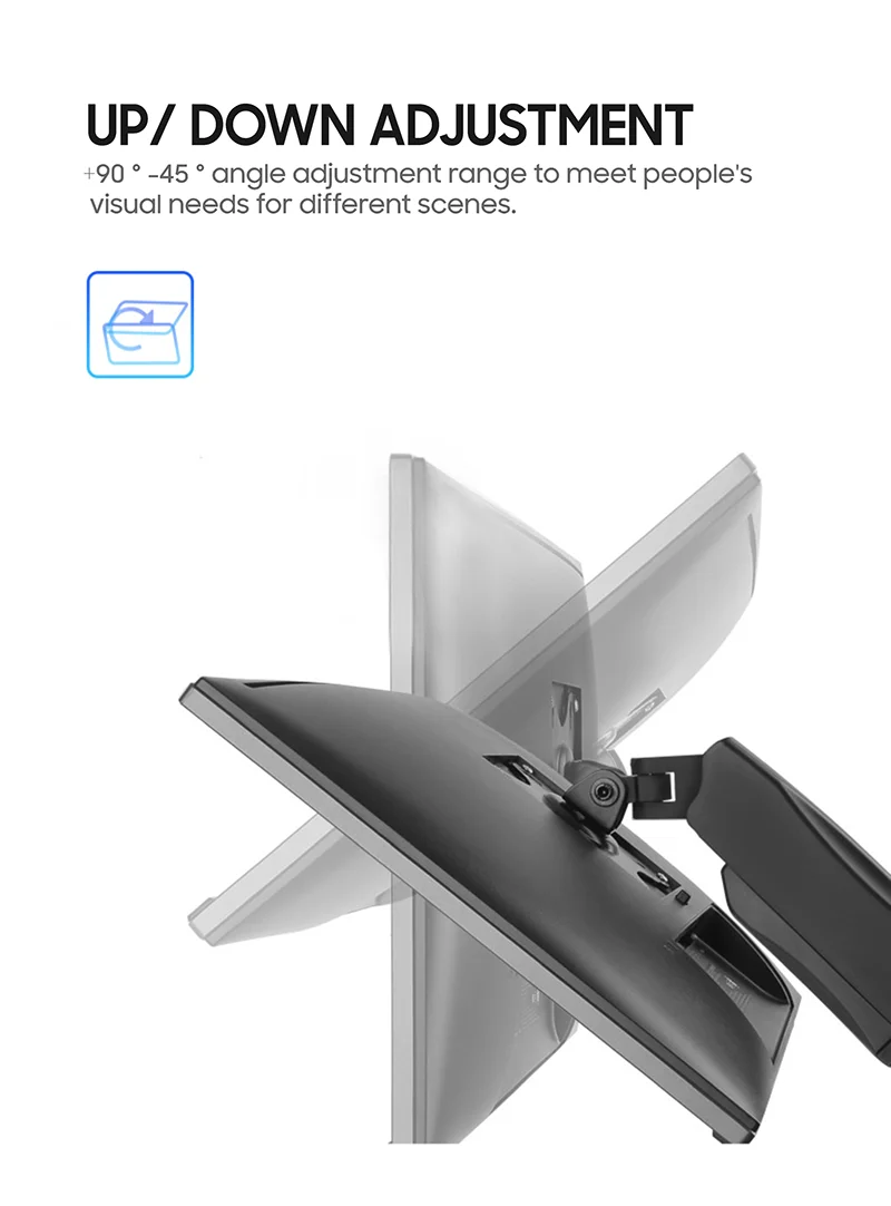 Stable Multi Angle Adjustable Monitor Arm 13 to 27 Inch Monitor Stand ...