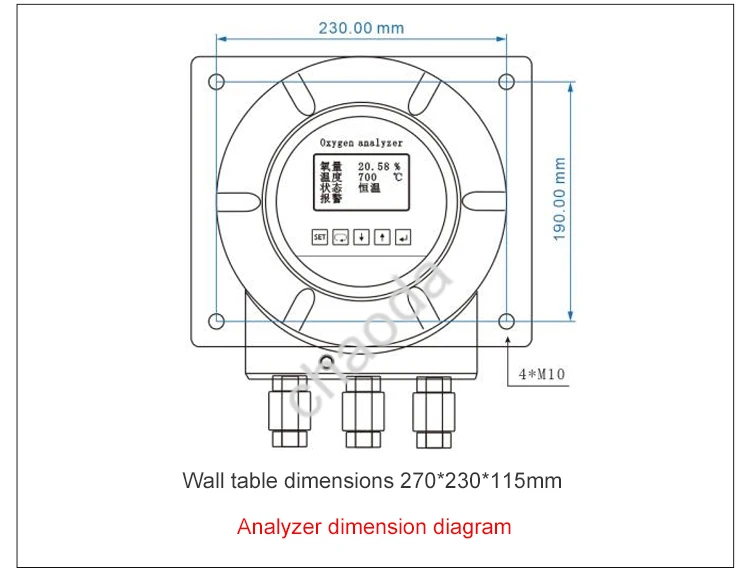 Explosion-proof Online Zirconia Oxygen Analyzer For Monitoring Boiler ...