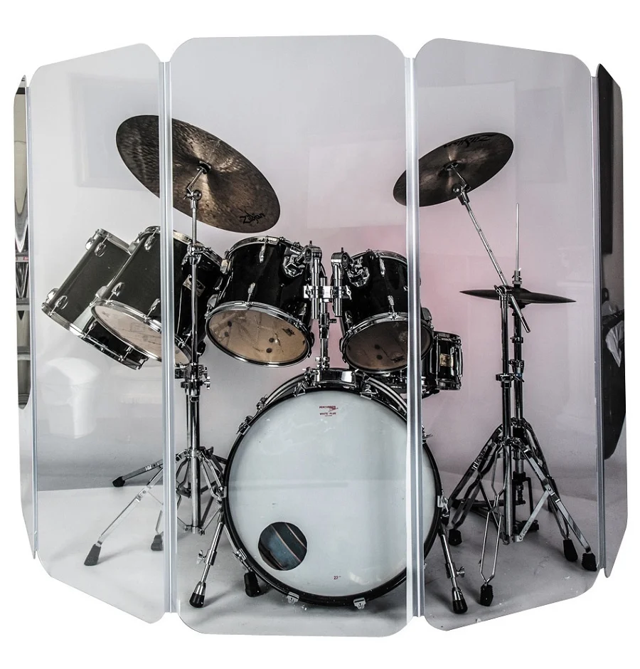 Custom Acrylic Drum Shield Panels - Sound Preventive Display Racks