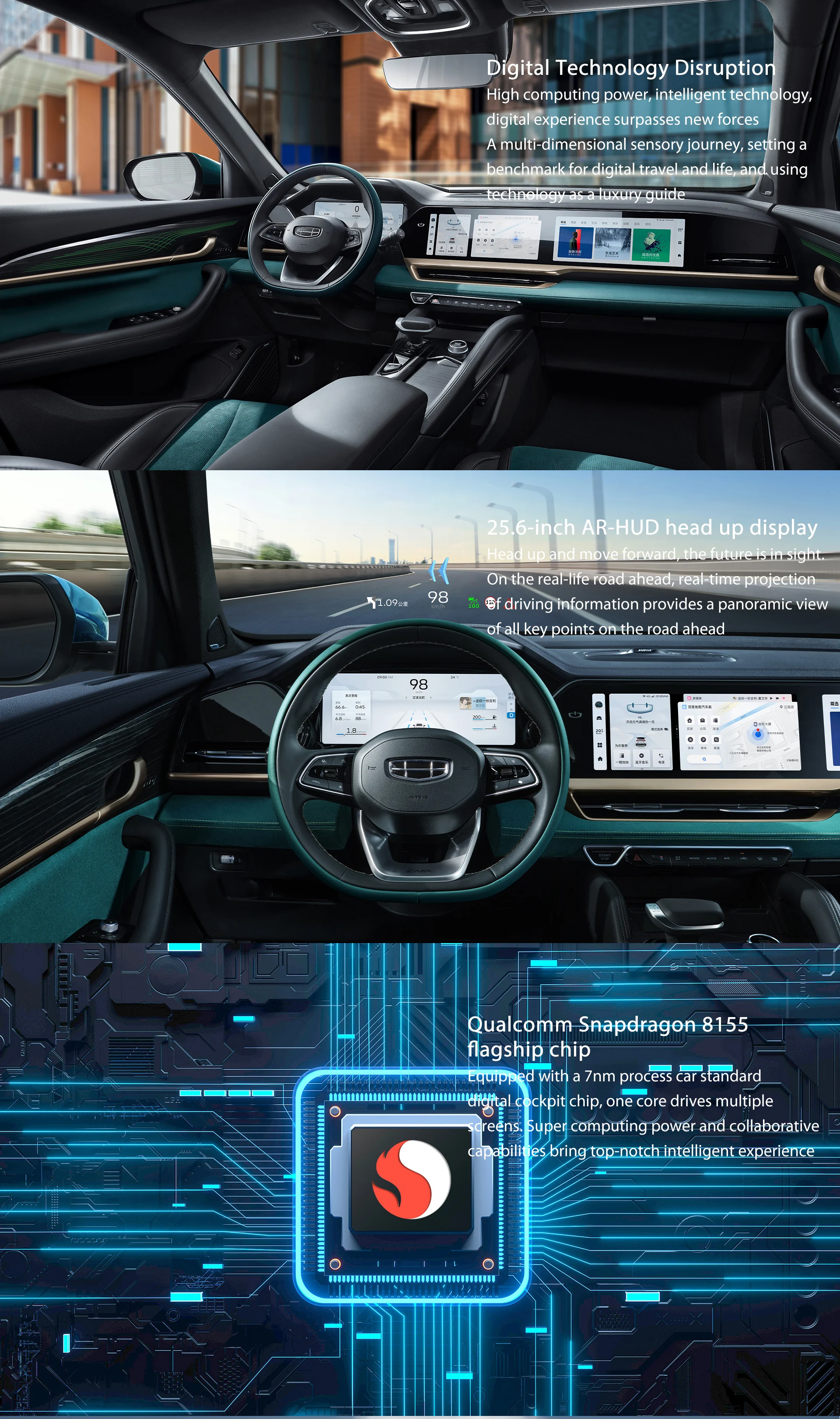 Hot Sale Geely Monjaro 2.0t 4wd Luxury Suv Factory Price New Cars With Retro Led Electric ...