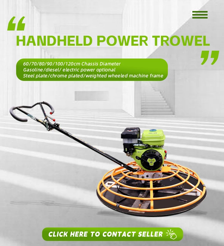 Mini 60cm Helicopter Float Power Trowel Hand Held 5.5hp Gasoline Power ...