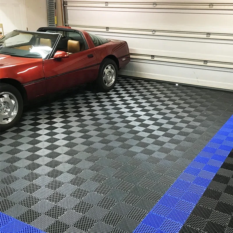 Interlock PVC Garage Flooring Tiles - Durable & Anti-slip