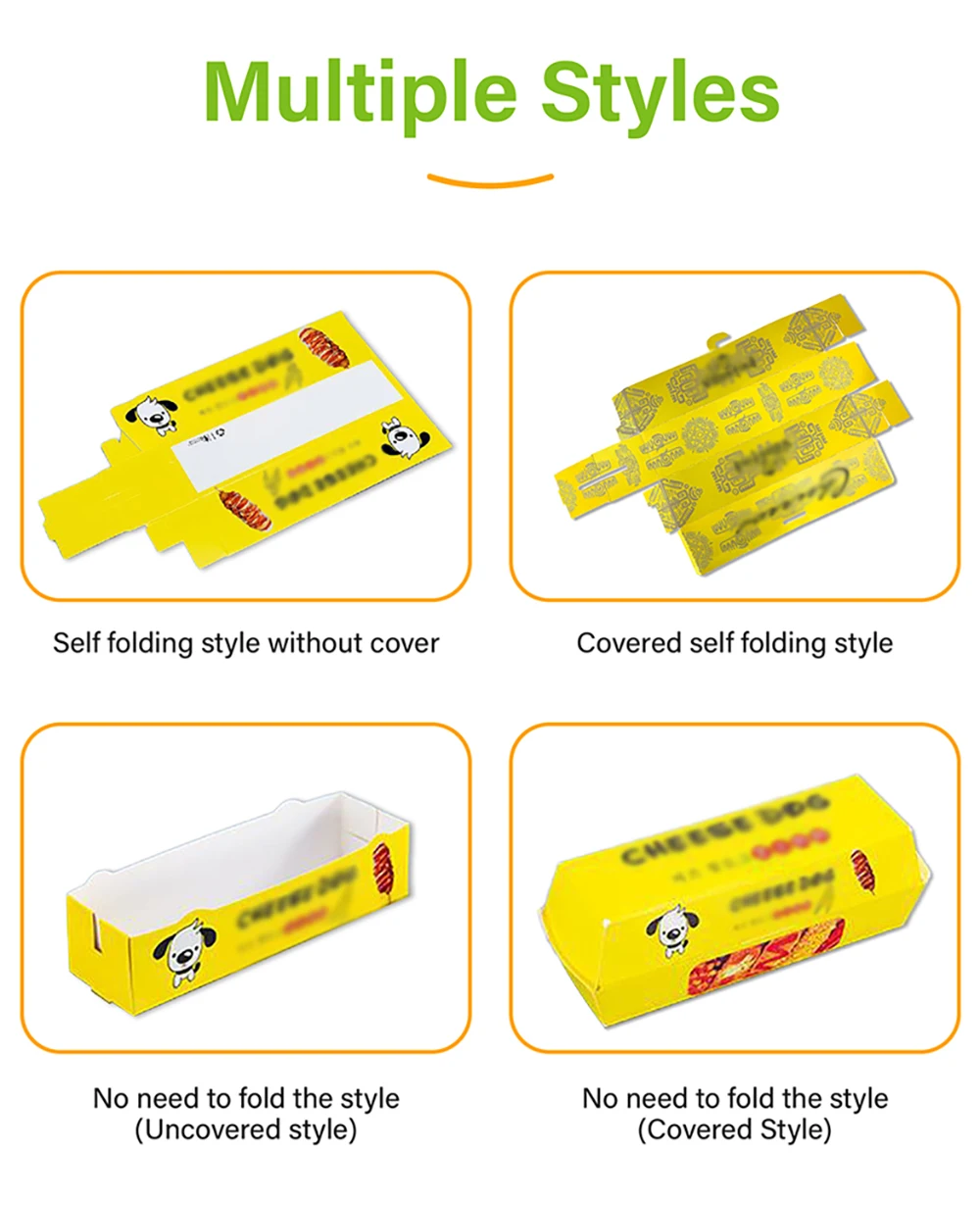 Custom Takeaway Printed Korean Corn Dog Food Packaging Container Hot ...