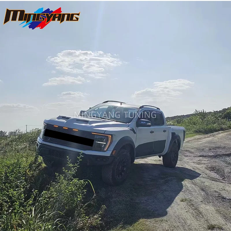 High Fitment 2021 F150 Raptor Style Body Kit Car Bumper Headlights 2012 ...