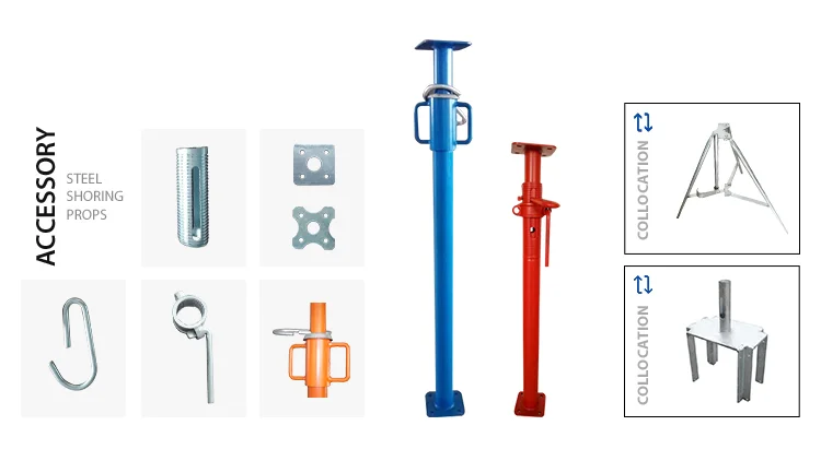 Scaffolding Adjustable Jacks - Light Duty Formwork Props