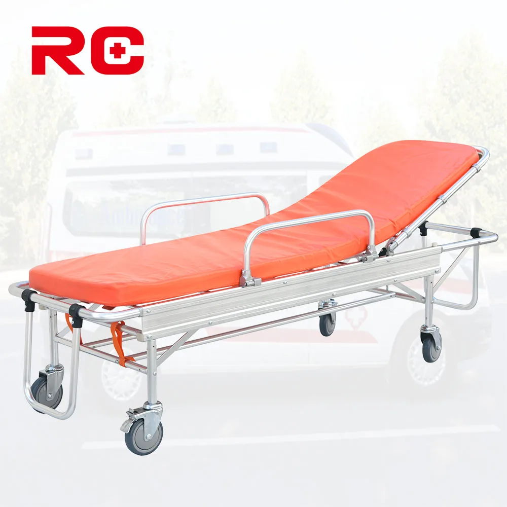 Hospital Self-Loading Folding Ambulance Stretcher Medical Aluminum ...