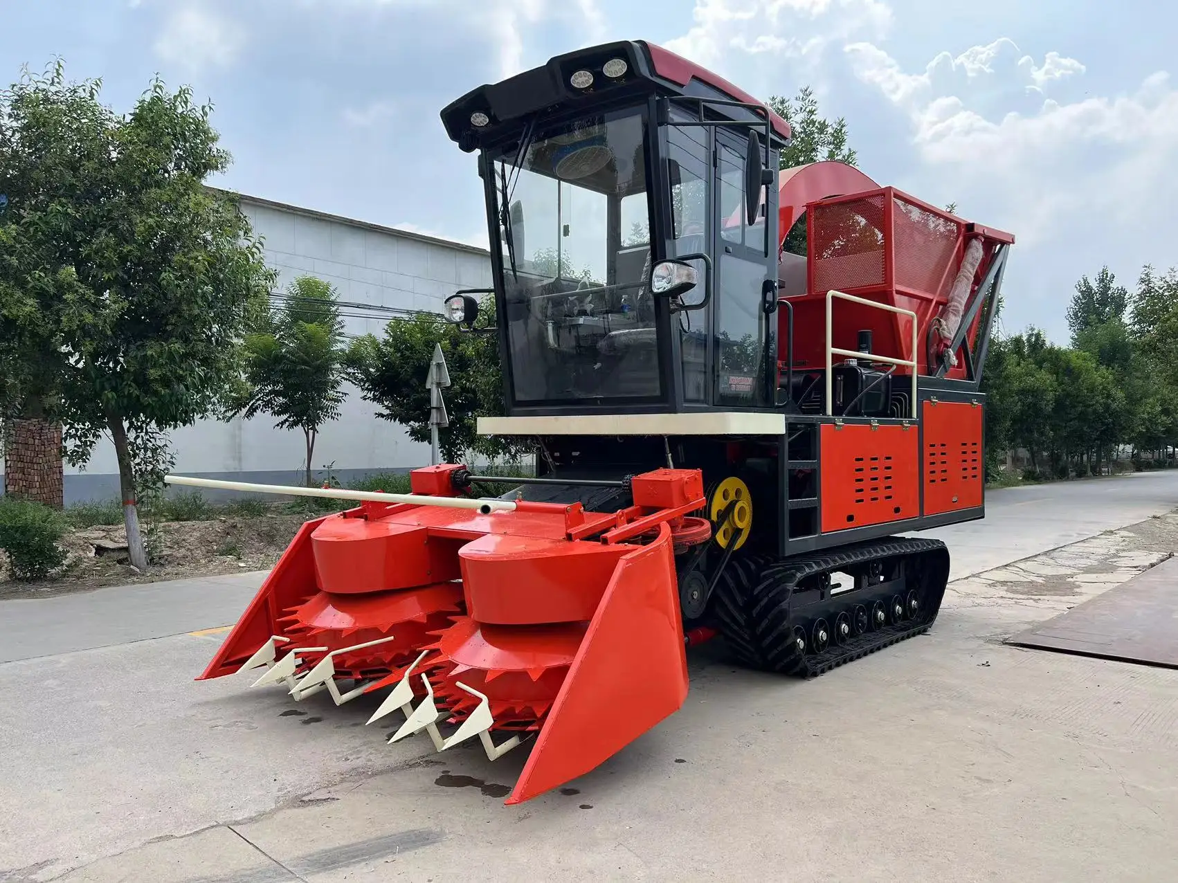 Self-propelled Disc Green Storage Machine Corn Straw Harvester Crawler ...