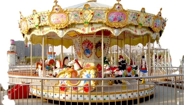 Children Carousel Outdoor Manege Playground Equipment Customized Play ...