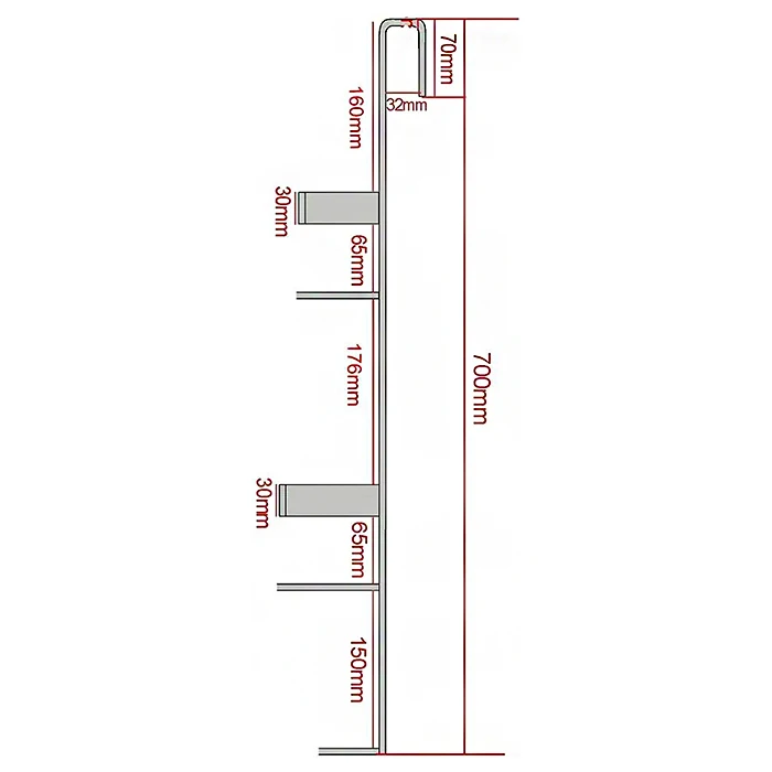 Custom Wall Mounted Clear Acrylic Shower Caddy - Durable & Eco-friendly
