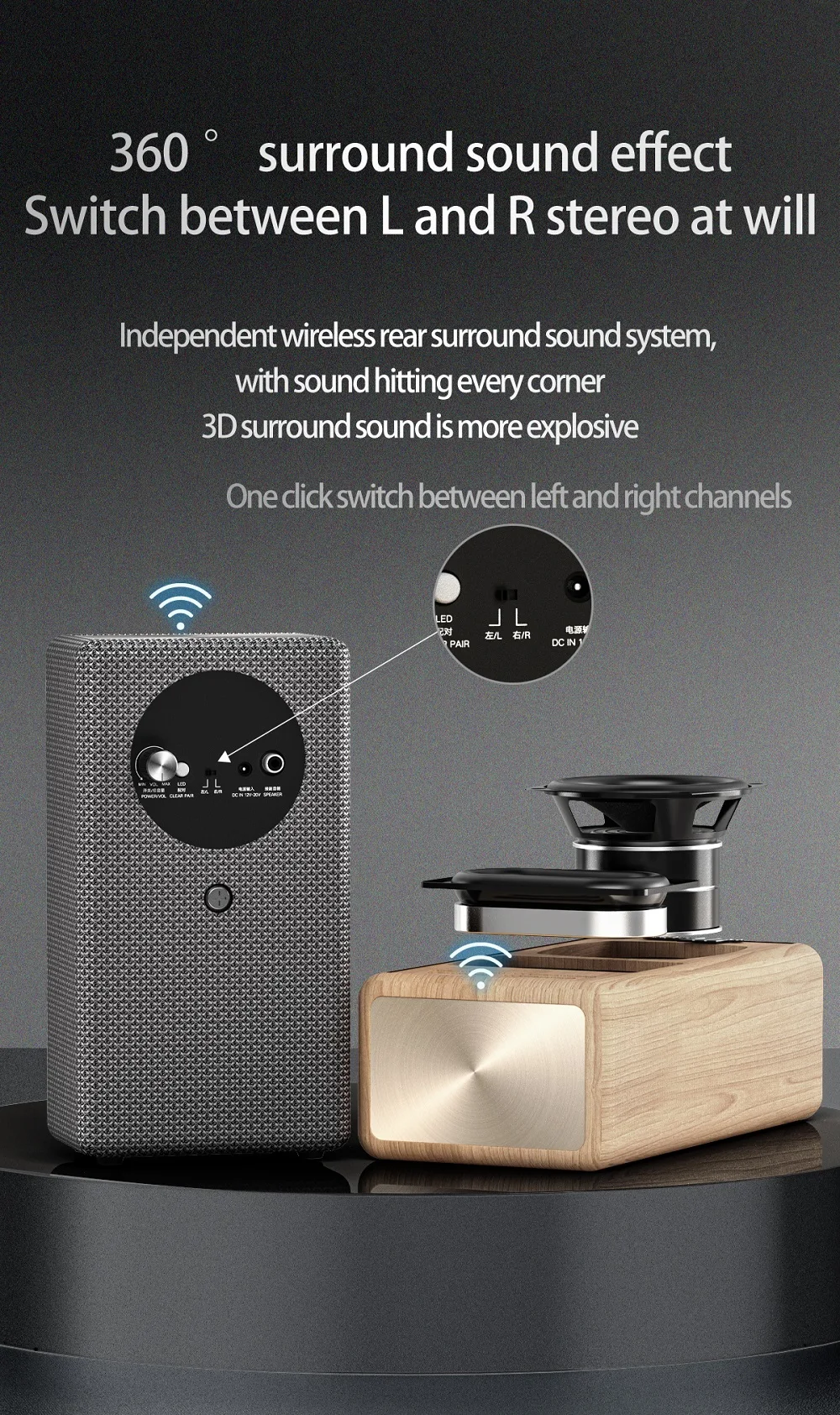 7.2.6 CH Home Theater Soundbar with 2X8” Wireless Subwoofer & 6 ...