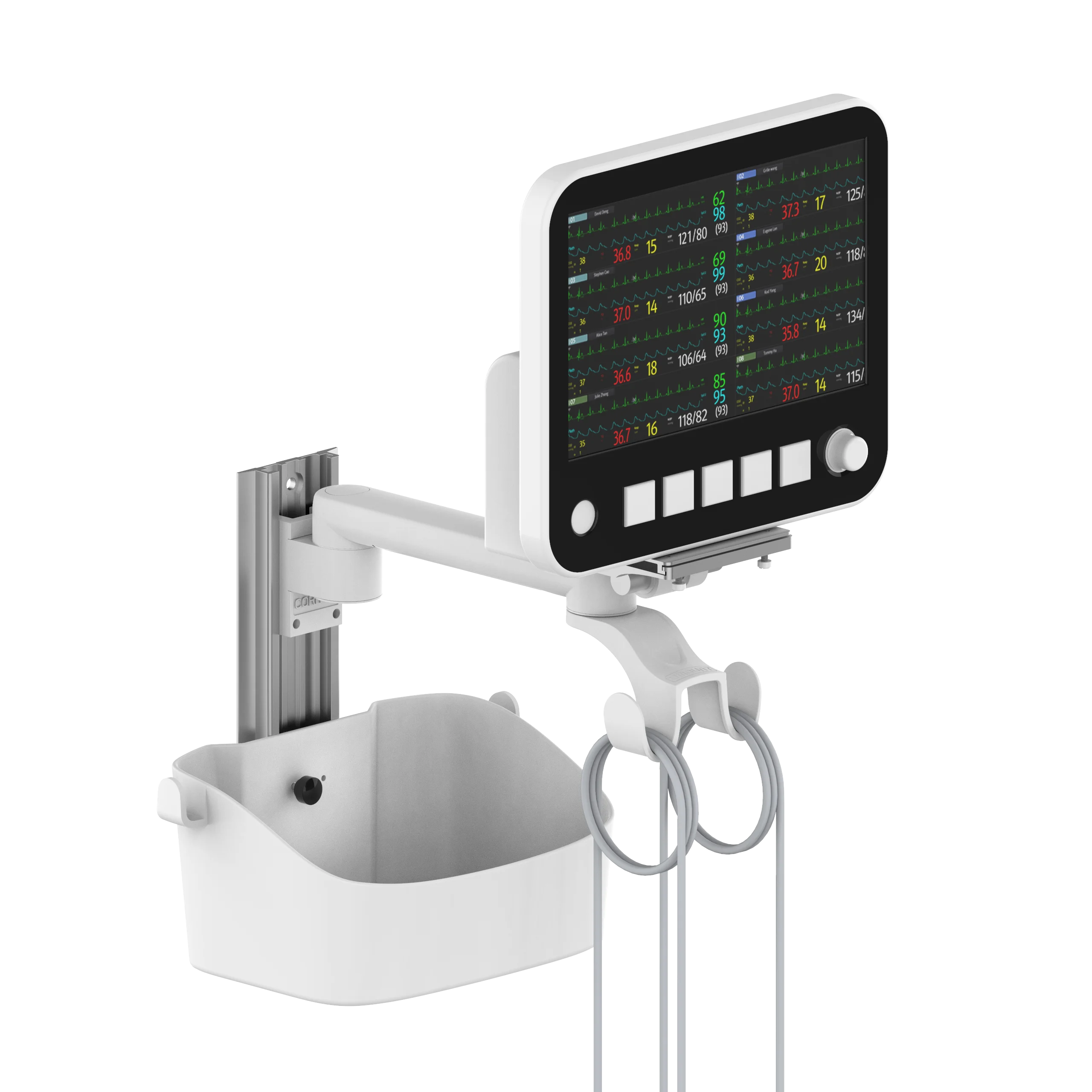 Anesthesia Machine Support Arm - Mindray GE Drager Wall Mount