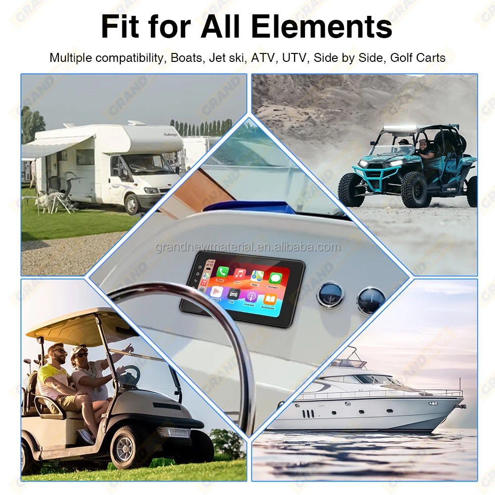 Grandnavi 8 Inch Marine Touch Screen - Waterproof & Smart