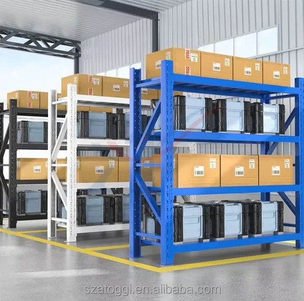 Factory Metal Boltless Stacking Rack Industrial Warehouse Storage Racks ...