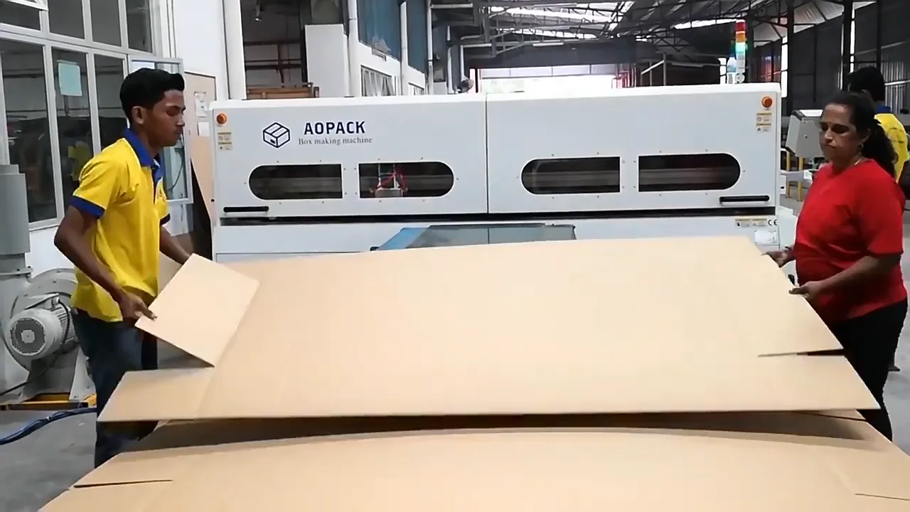Aopack On Demand Machine Producing Cartoon Boxes Corrugated Box Making ...