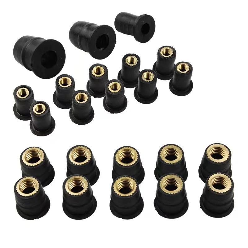 Brass Rivet Nuts and Rubber Threaded Inserts - Durable Solutions
