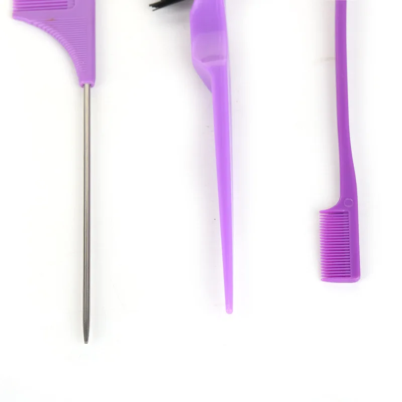 3 Pieces Hair Styling Comb Set - Teasing Brush, Rat Tail Comb, and Edge ...