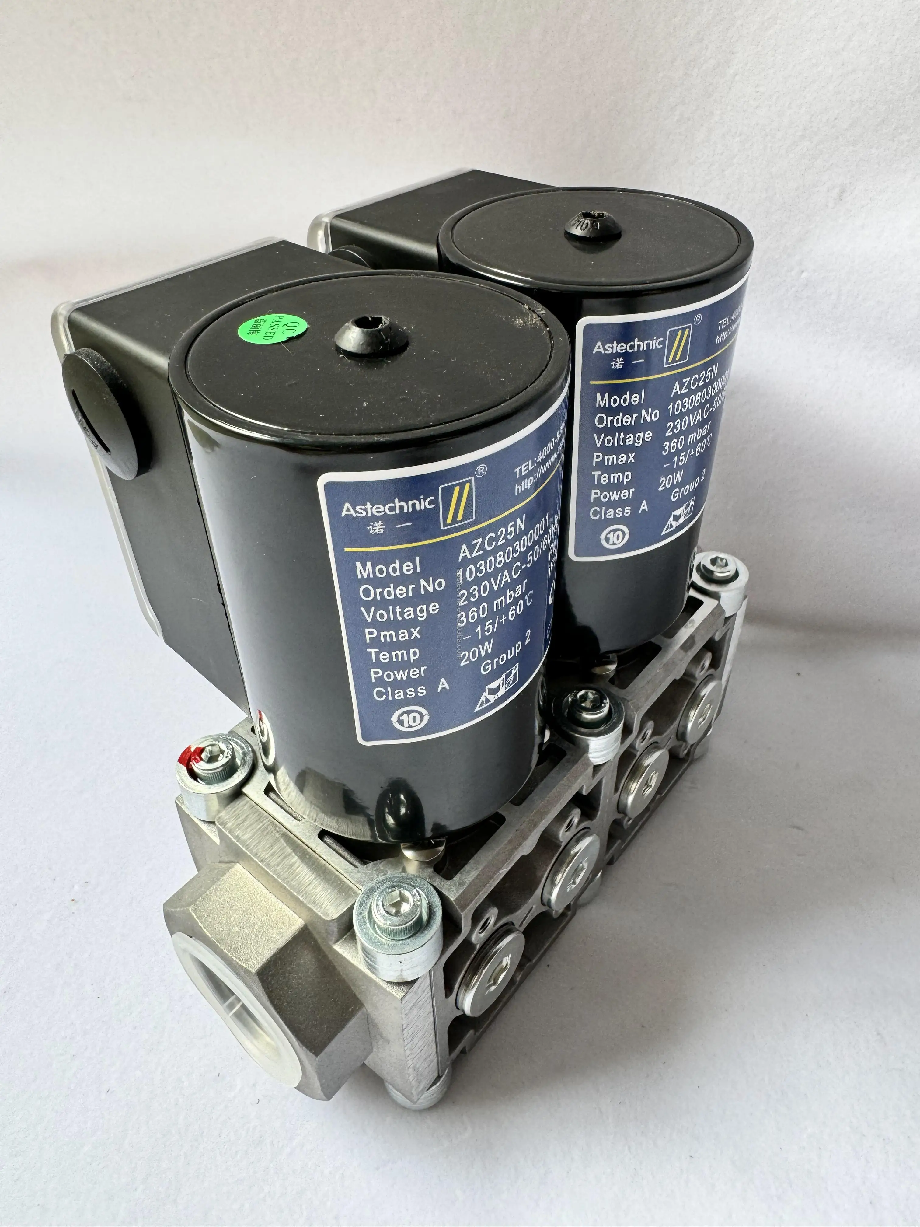 AZC Air Solenoid Valves for Industrial Kiln Gas Burners