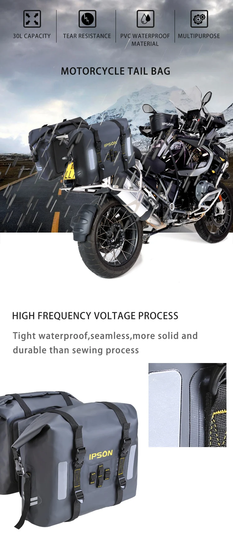 Custom Motorbike Side Bags - Durable & Waterproof Panniers