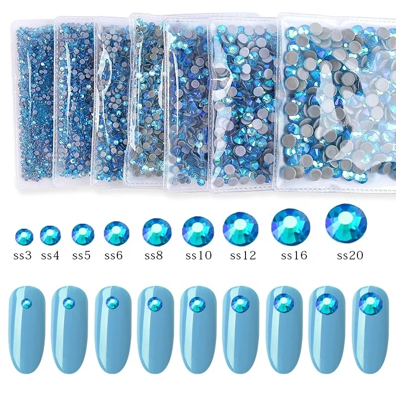 Oleeya Factory Wholesale A4 Grade Crystal Ab Colors Hotfix Rhinestones ...