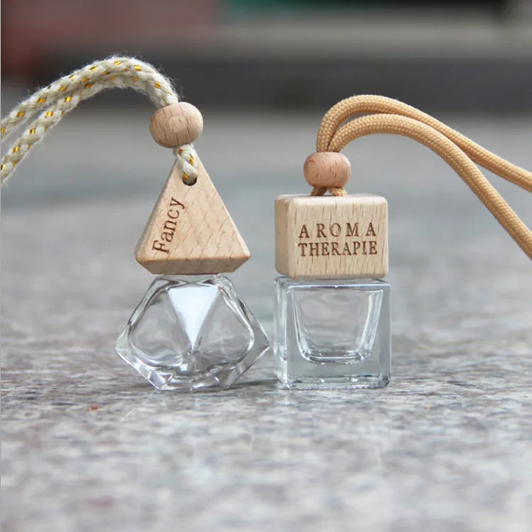 10 Ml Elegant Glass Car Diffuser Bottles With Wooden Lids - Buy 10 Ml ...