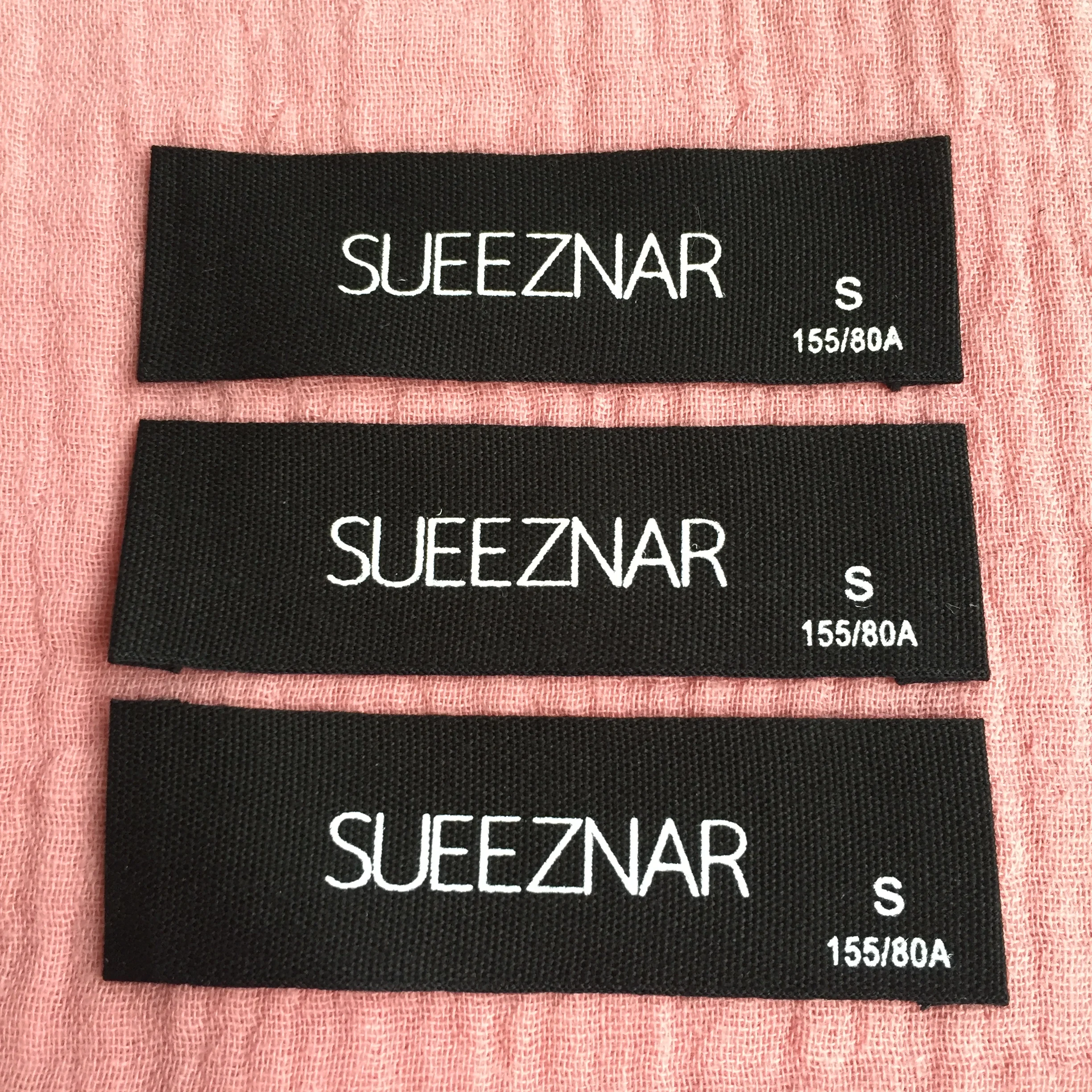 Custom Organic Cotton Labels End Fold Neck Label Center Fold Cotton ...