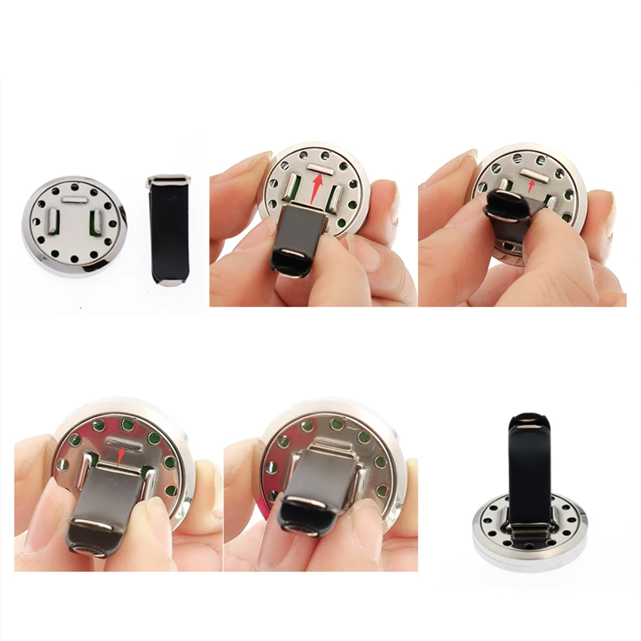 Stainless Steel Car Diffuser Vent Clip Round Shape Decoration Metal Car ...
