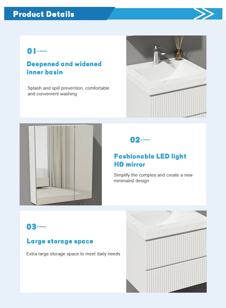 Watermark Approval Bathroom Vanity With Sink Combo Wall Mounted ...