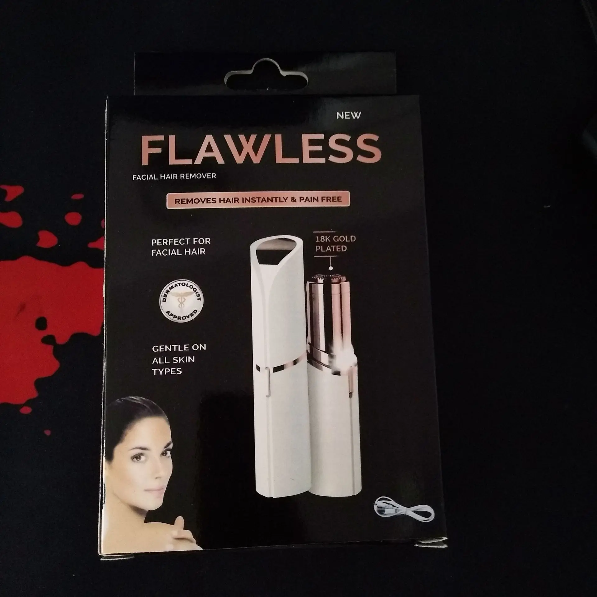 Electrical Remove Facial Razor Shaver Rechargeable Painless Face Hair ...