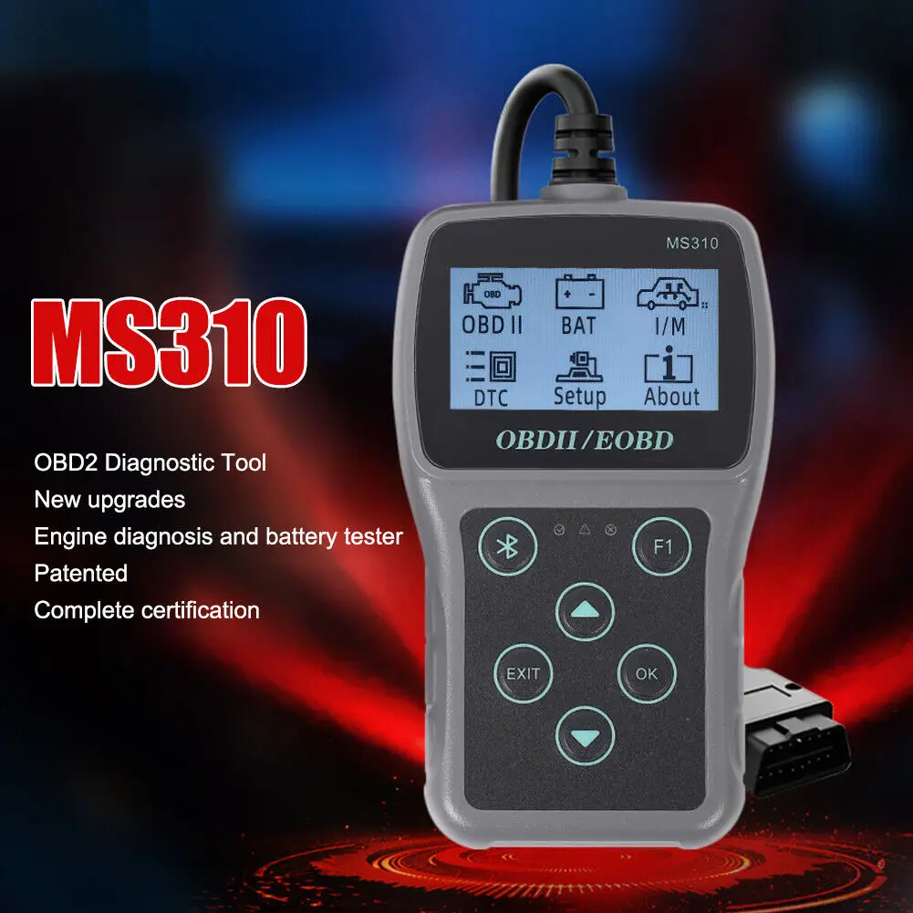 Ms310 Obd2/eobd Car Diagnostic Tool With Lcd Screen & Cable | Wholesale