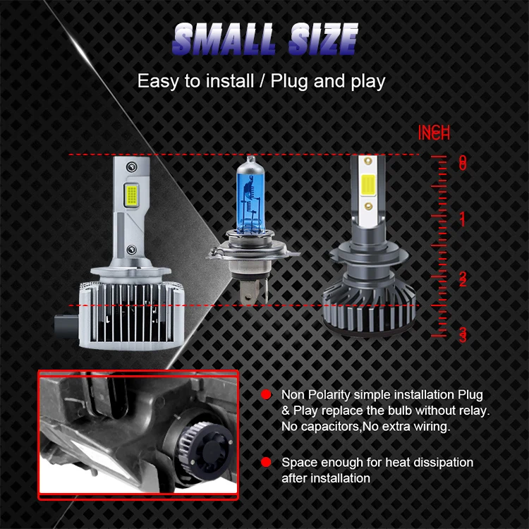 D1s Led Headlight D2s D3s D4s D5s D8s 2 Copper Led Headlight 100w Focos ...