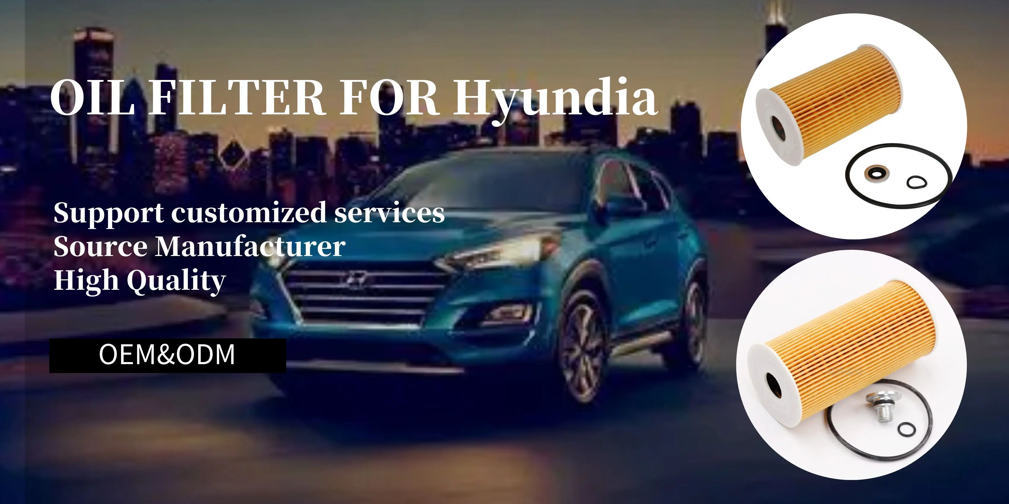 Auto Spare Parts Engine Car Oil Filter 2630002503 26300-02503 Fit For ...