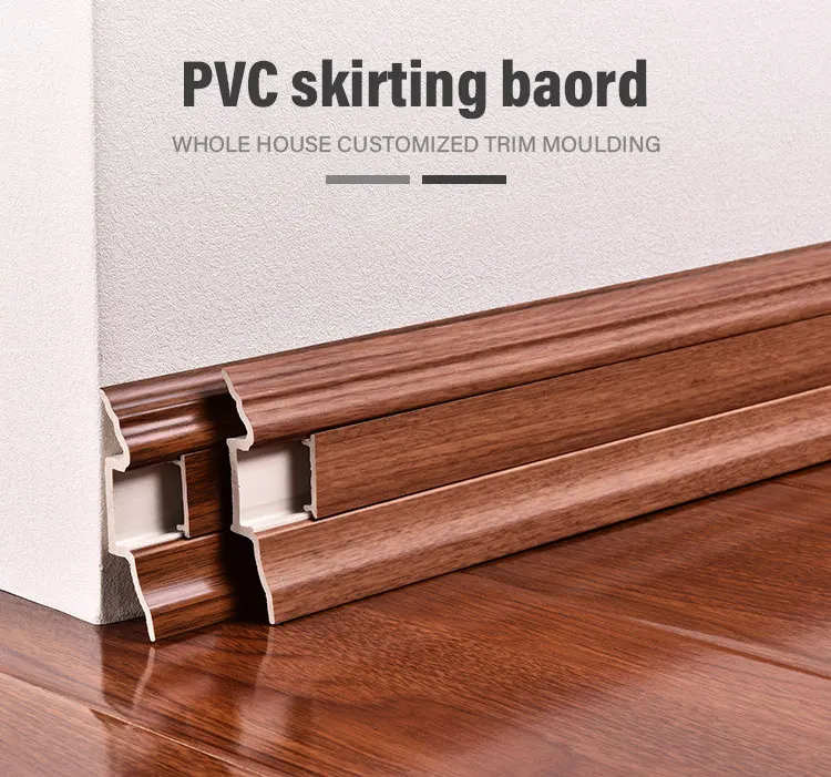 7cm High Quality Skirting Board Pvc Baseboard Flooring Accessories ...