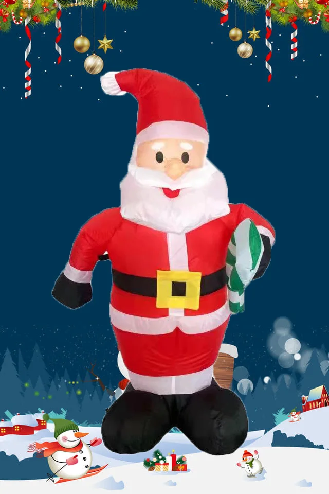 Custom Design 1.2M Advertising Inflatable Decorations Christmas Santa ...